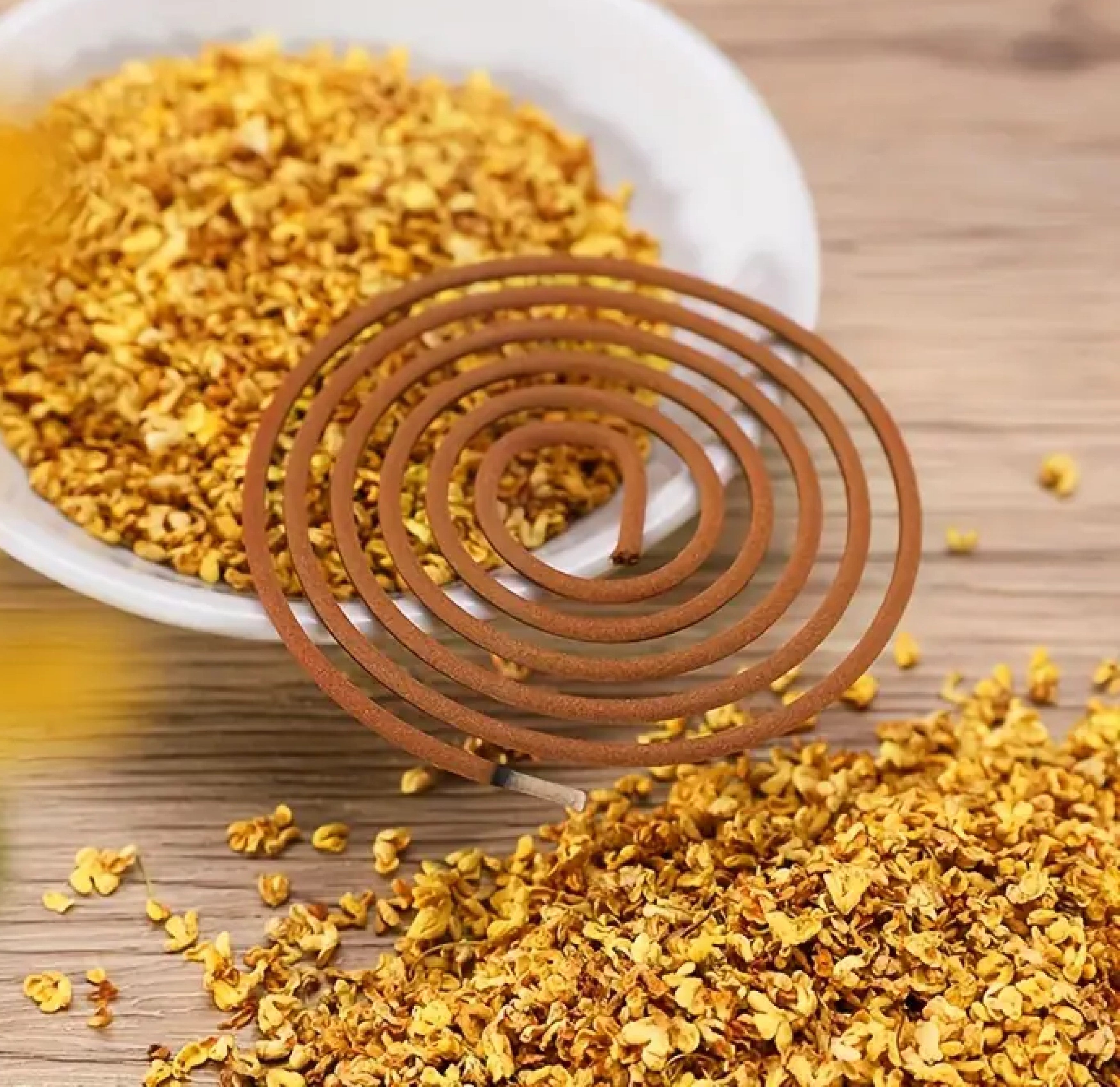 Natural Wood Spiral Incense Coils – 96 Coils (48 Pairs) – Cynefin